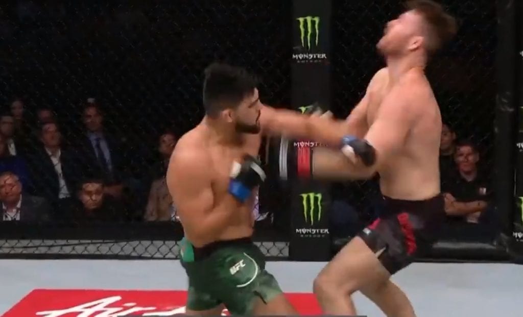 Video: Kelvin Gastelum KO’s Michael Bisping in the first round at UFC ...